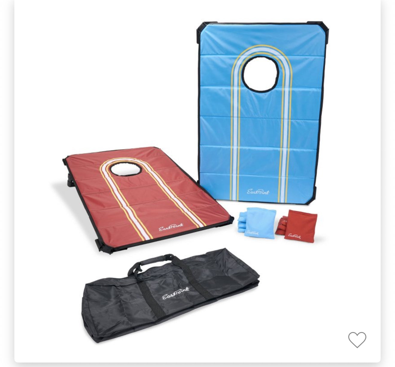 EastPoint Portable Cornhole Game Set – Red & Blue Bean Bag Toss – LodoShop
